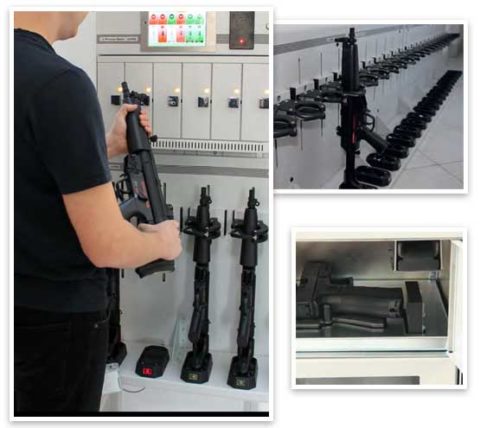 Weapon Cabinets - Anti-Theft and Take-A-Number Systems